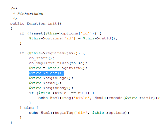 pjax in layout file clears view file's registered assets · Issue #8227 · yiisoft/yii2 · GitHub