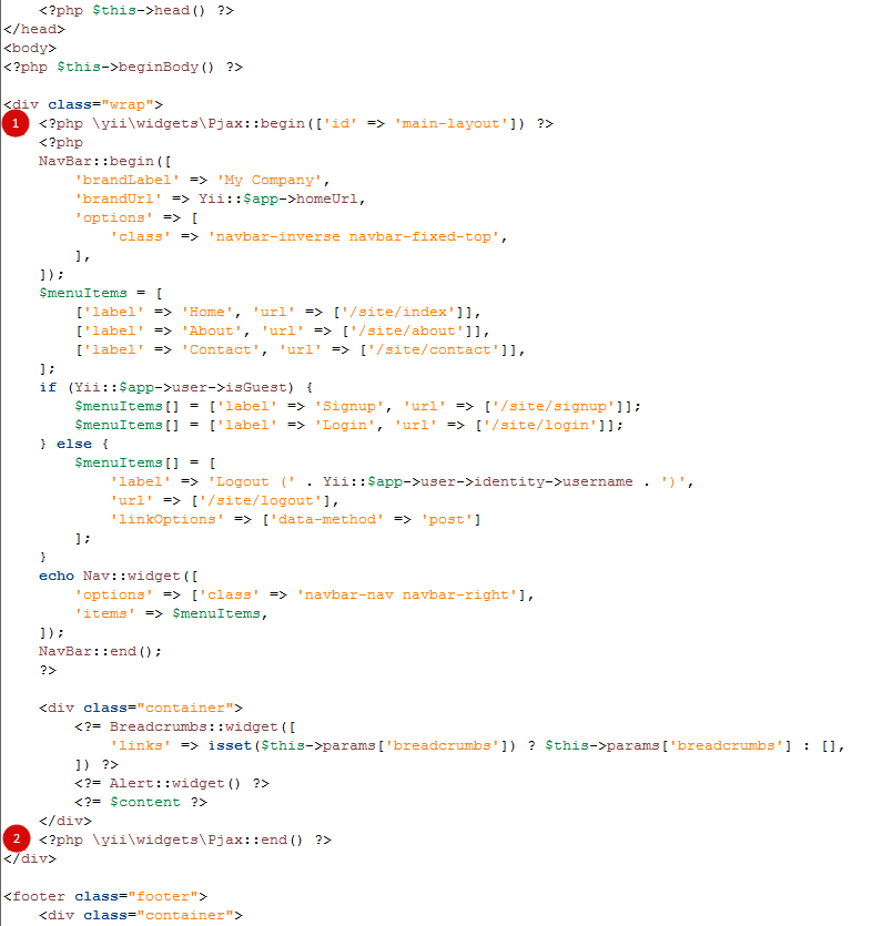 pjax in layout file clears view file's registered assets · Issue #8227 · yiisoft/yii2 · GitHub