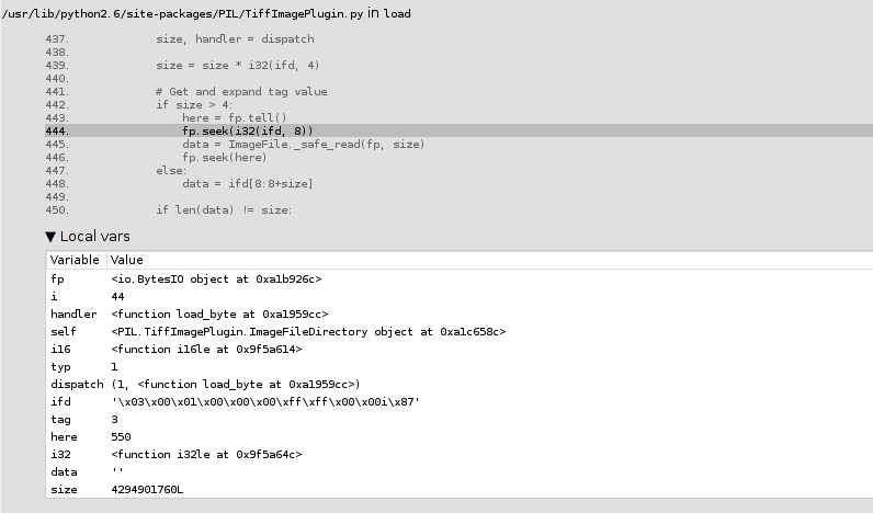 long int too large to convert to int - TiffImagePlugin.py in load ...